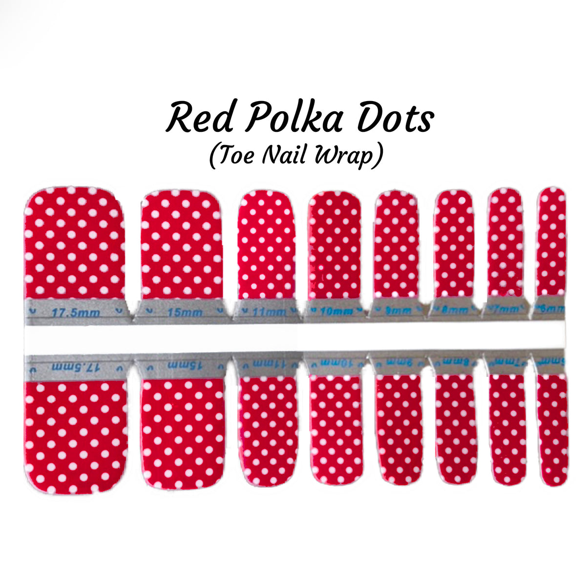 Red Polka Dots Toe wraps – Vista Rustics